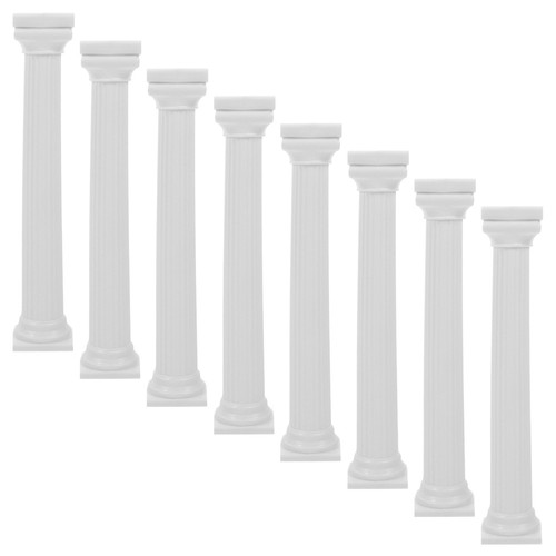 8 Pcs Roman Column Cake Pillar Tiered Support Rod Tall Pillars for Baby ...
