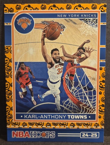 2024-25 NBA Haunted Hoops Karl-Anthony Towns Pumpkin Parallel Knicks ...