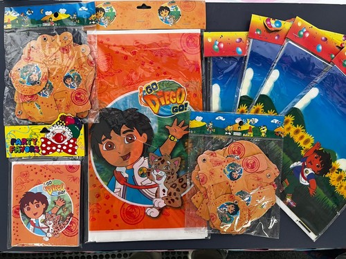 DIEGO PARTY ITEMS BANNER INVITES TABLE COVER LOOTBAGS BIRTHDAY PARTY ...