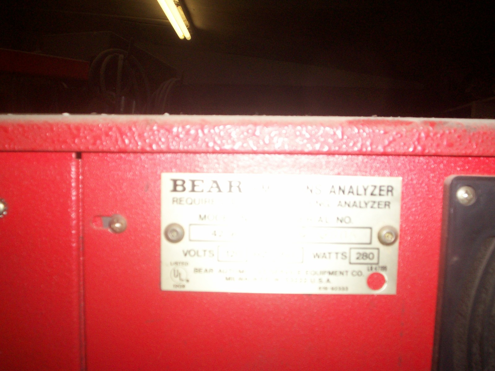 bear 42-500 engine analyzer service user manual pdf book cd