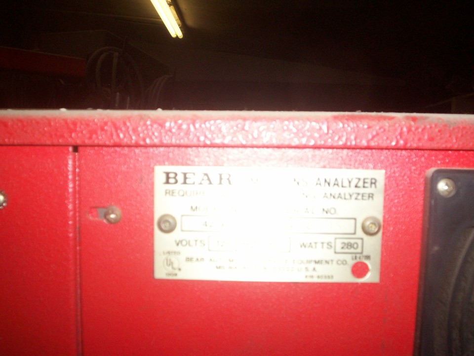 bear 42-500 engine analyzer service user manual pdf book cd