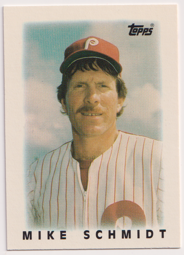 1986 Topps Mini #55 Mike Schmidt Philadelphia Phillies HOF | eBay