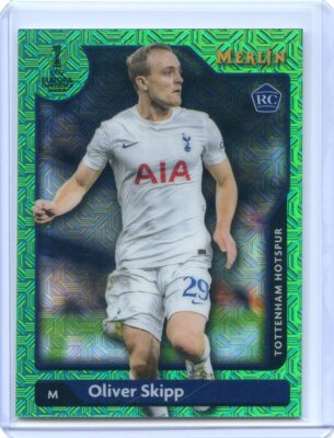 2021-22 Merlin UEFA Chrome OLIVER SKIPP RC ROOKIE #29 GREEN MOJO ...
