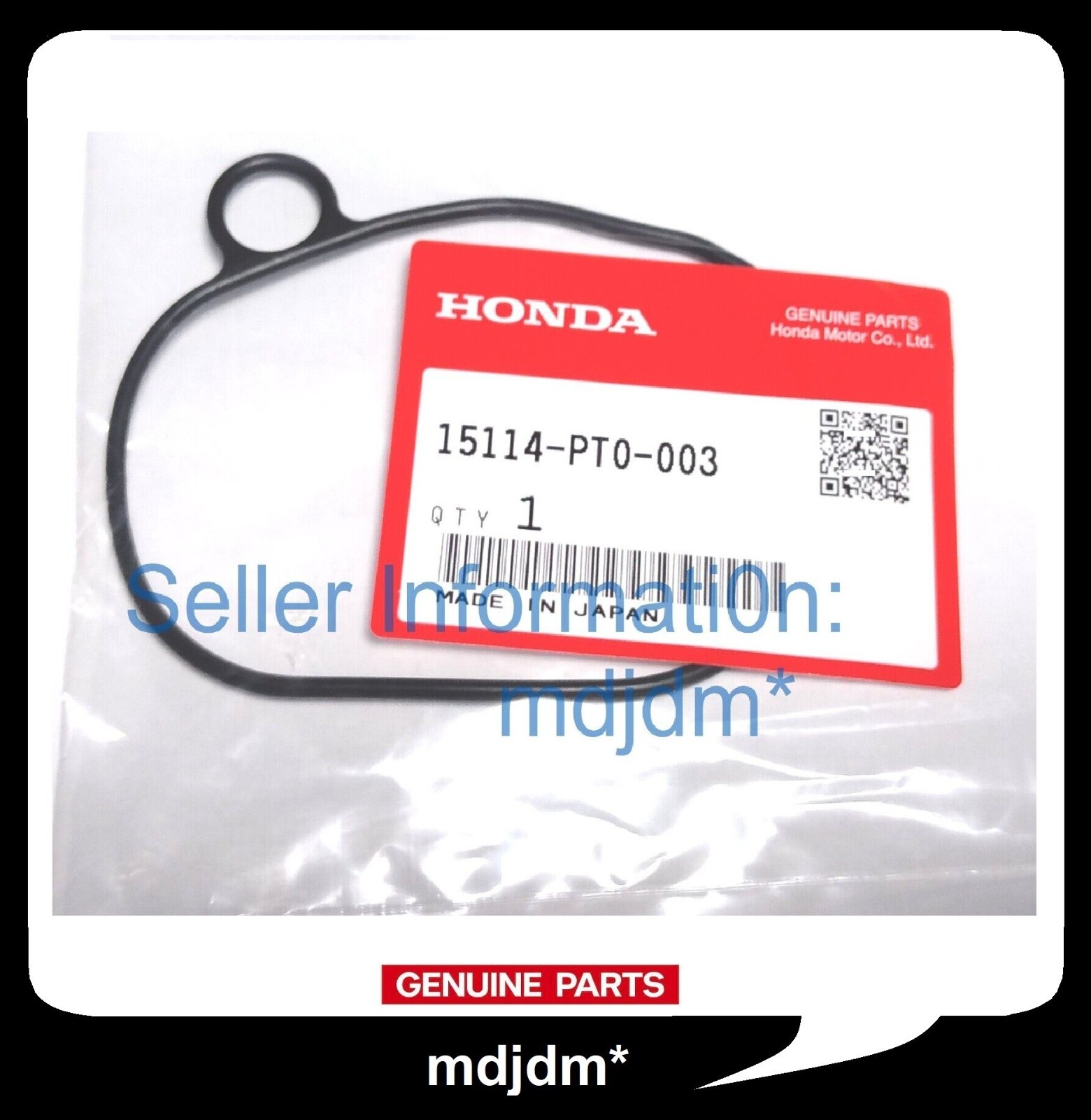 AUTHENTIC MADE IN JAPAN by HONDA Packing Oil Pump 15114-pt0-003 ...