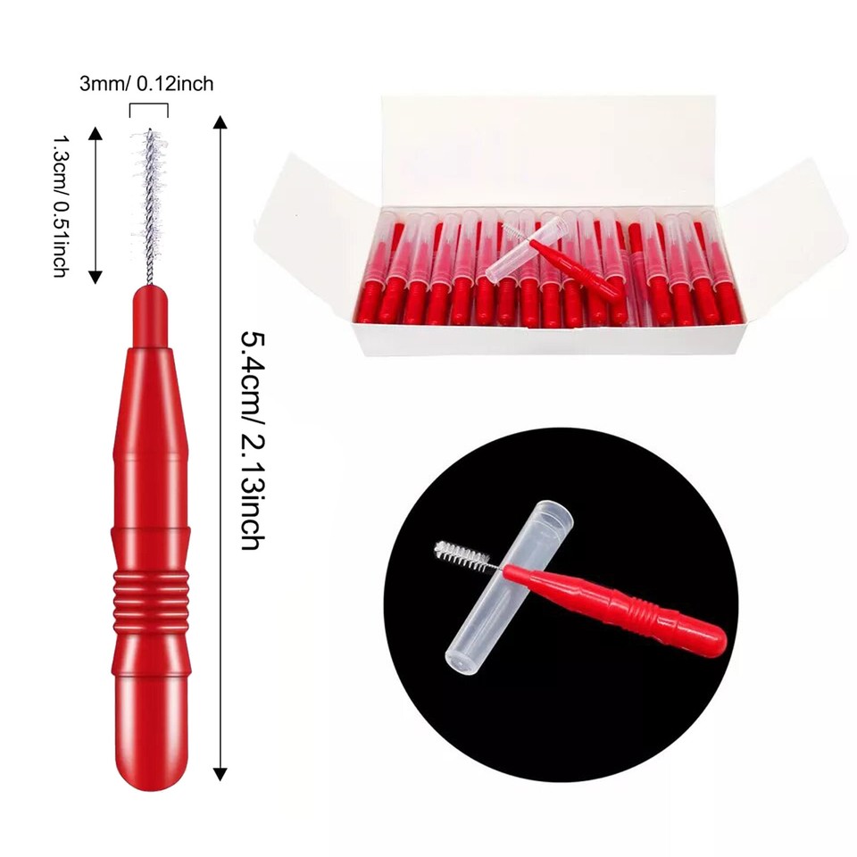 Dental Orthodontic Interdental Brush Floss Sticks Tooth Floss Teeth ...