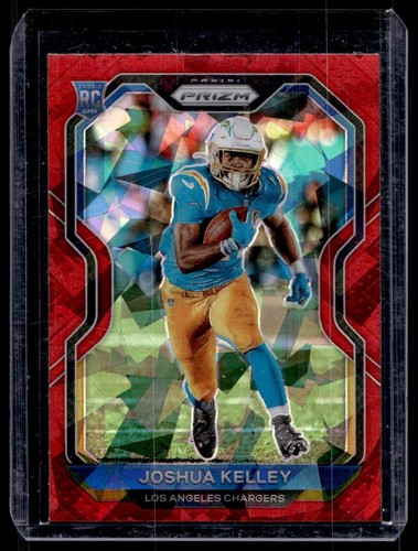 2020 Panini Prizm Red Ice Joshua Kelley Rookie G25 Los Angeles Chargers ...