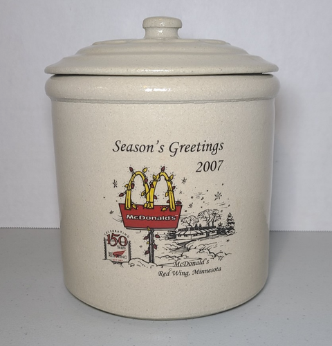 2007 Red Wing Stoneware McDonald's Crock #10/250 w/Daisy Lid | eBay
