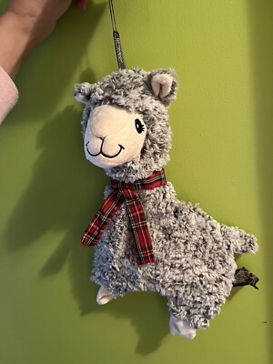 NAN DOG PET GEAR NANDOG NWT Gray Flat LLAMA DOG TOY CRINKLE BODY ...