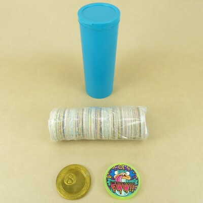 100 Pogs + 2 Slammers + Pog Tube 1990s Retro Nostalgia! Pog Game Ready ...