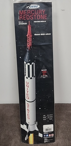Estes Mercury Redstone #1921 Liberty Bell 7 New Model Rocket Kit Free ...