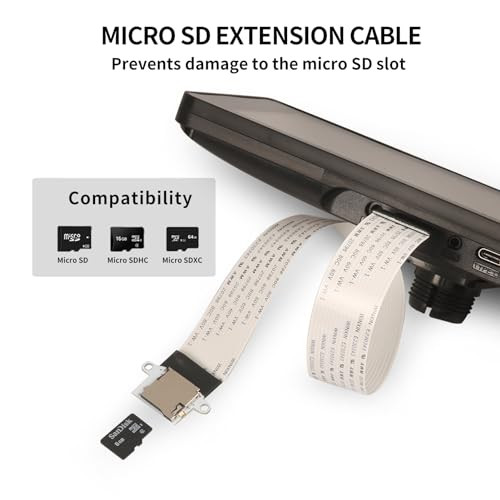 Micro SD Card Extension Cable with Built-in Capacitive Resistor Screw ...