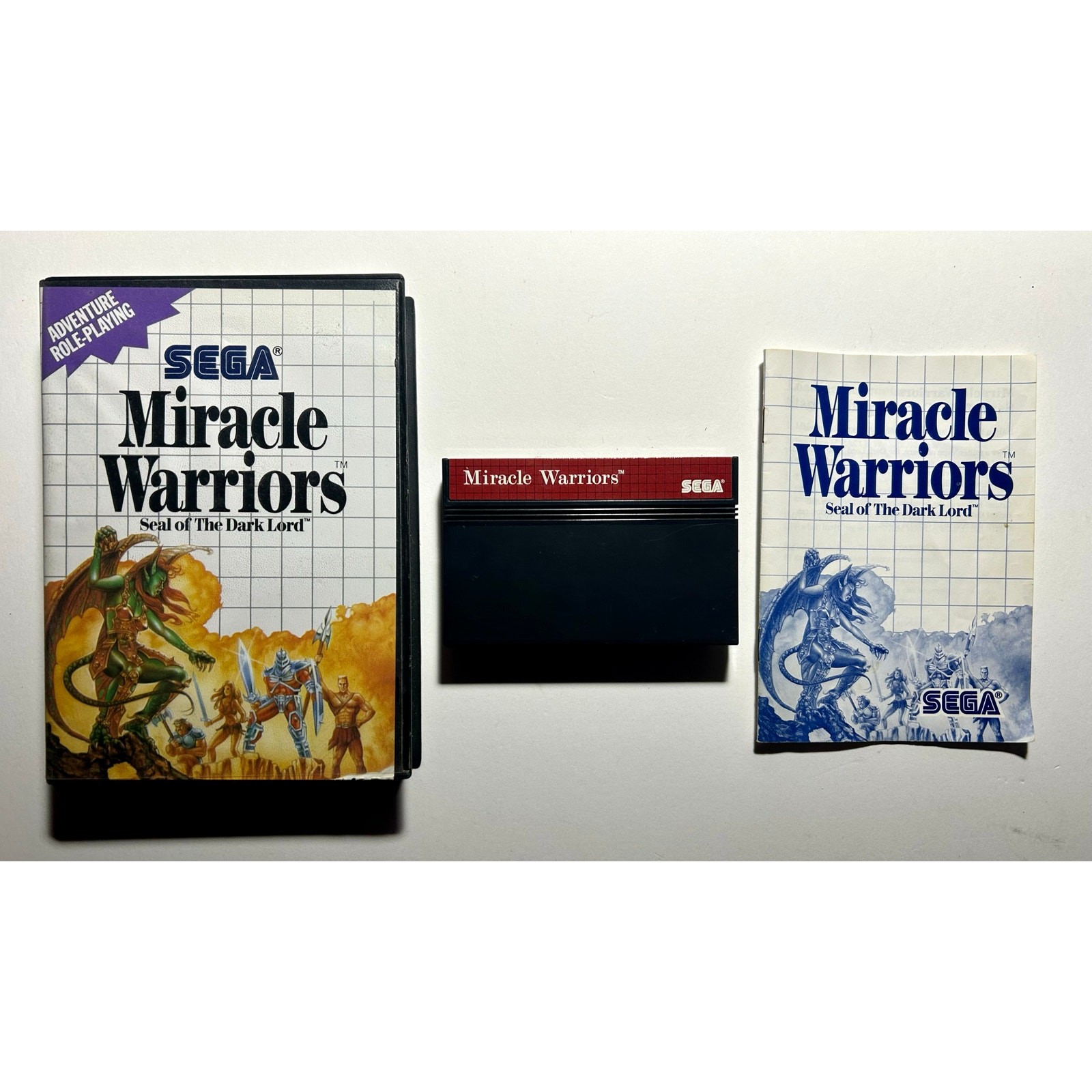Miracle Warriors Seal of the Dark Lord (Sega Master System)Works CIB ...
