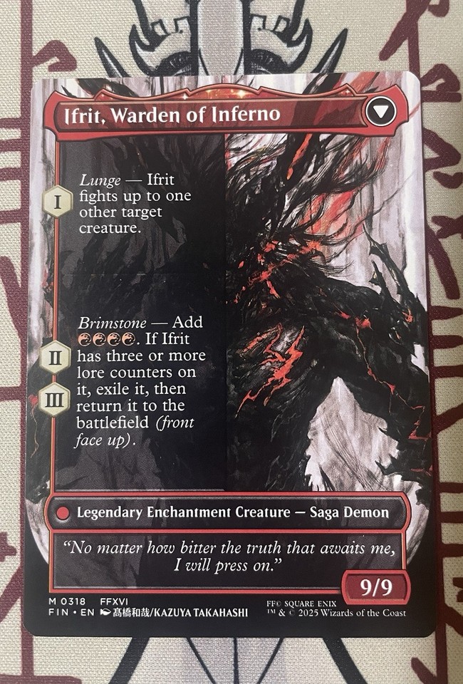 Clive, Ifrit's Dominant (Borderless) (0318) - Final Fantasy Regular MTG ...