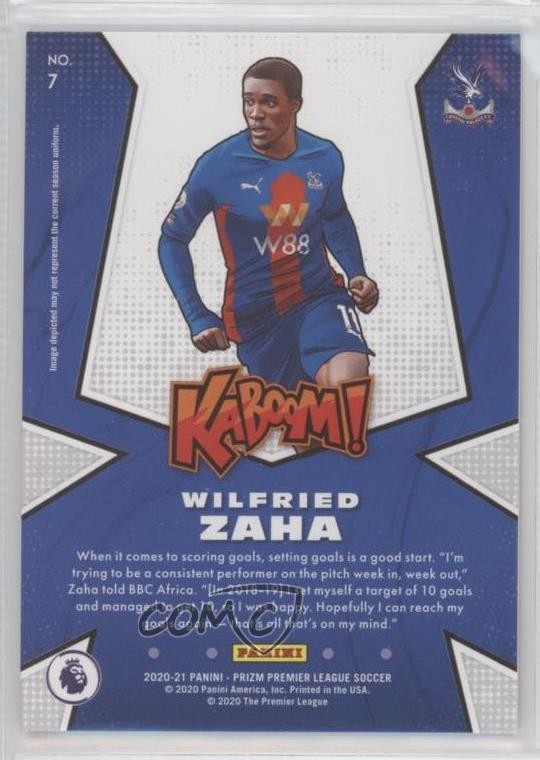 2020-21 Panini Prizm Premier League Kaboom Wilfried Zaha #7 | eBay