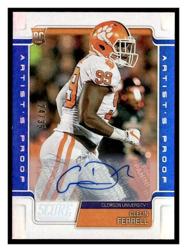 2019 Score Clelin Ferrell Artist's Proof AUTOGRAPH /35 | eBay