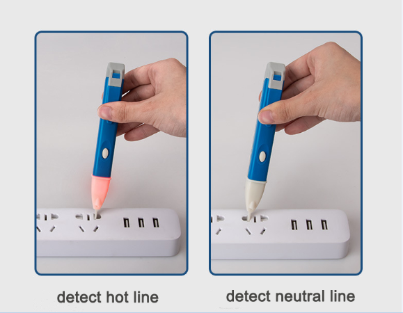 Voltage Detector Outlet Tester Pen 110V 220VAC Electric Socket Wall ...