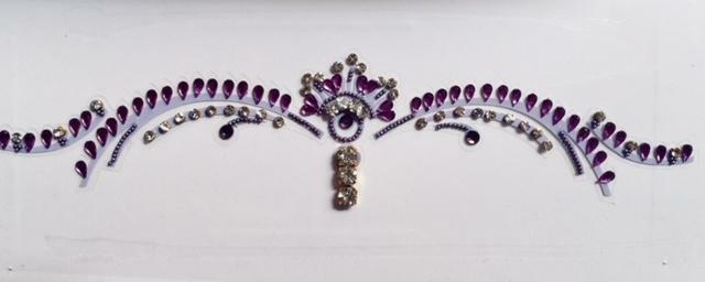 CALIFORNIA TRAMP STAMPS REDESIGNED WERABLE ART EMBED W/ SWAROVSKI ...