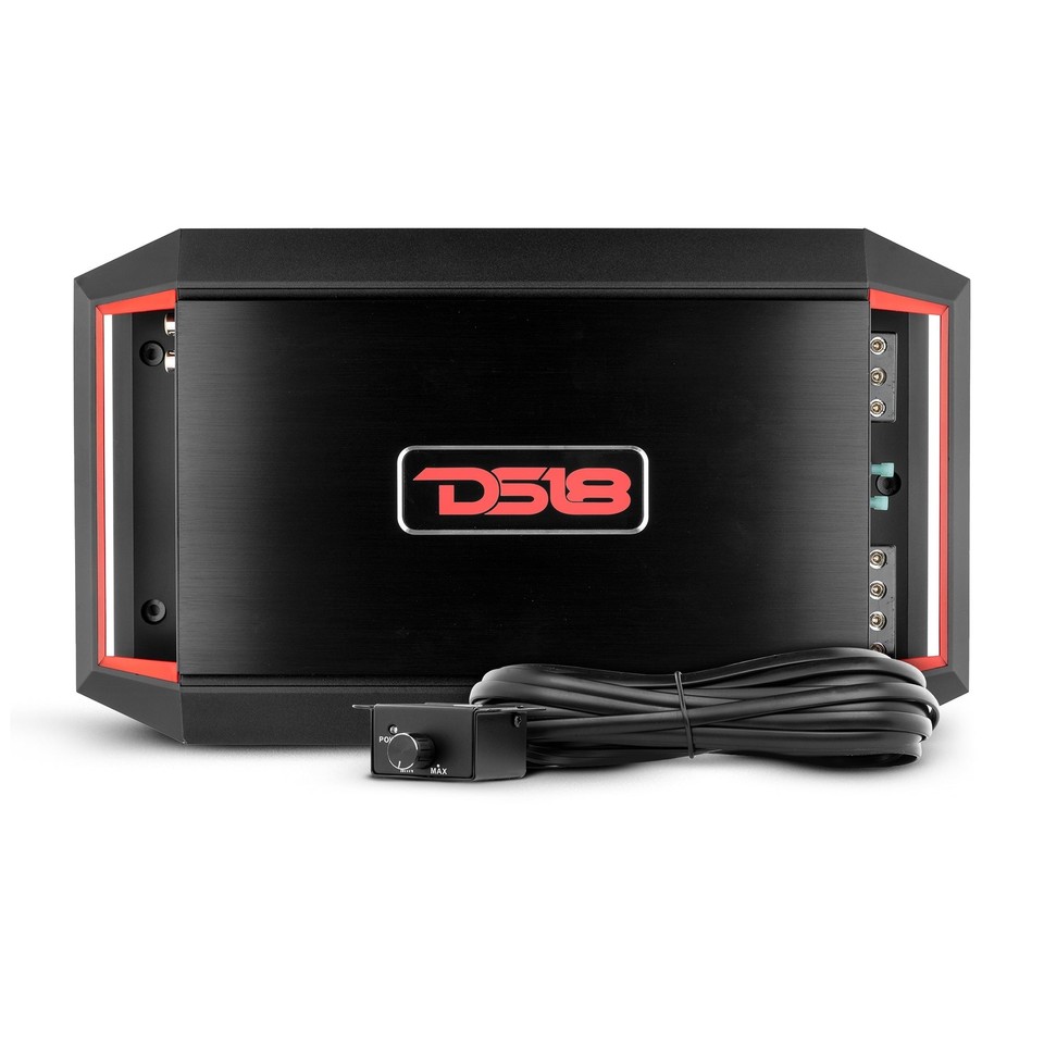 DS18 Bass Package - 2x Subwoofer 8" 1200W Max Power + Amplifier ...