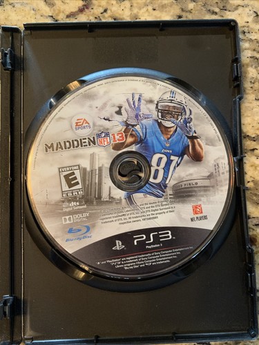 Madden NFL 13 (Sony PlayStation 3, 2012) Disc Only 14633197341| eBay