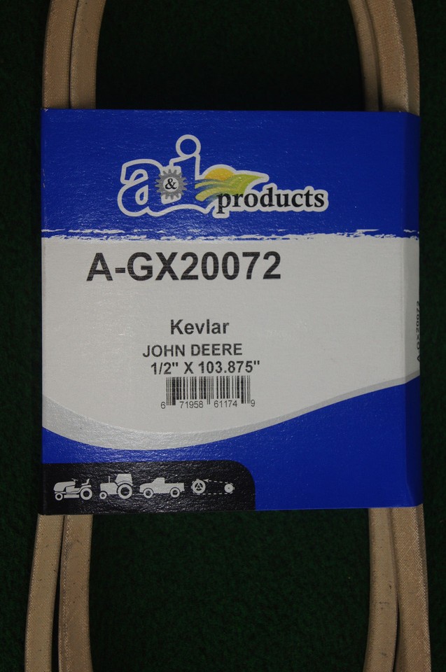 REPLACEMENT for JOHN DEERE GX20072 GY20570 BELT w/ ARAMID REINFORCEMENT ...