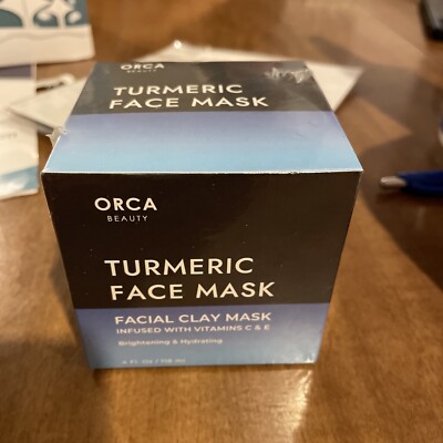 Orca Beauty Turmeric Face Mask Facial Clay w/ Vitamin C E -Brightening ...