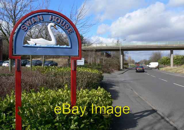 Photo 6x4 Swan House Braunstone Swan House is a Royal Mail Delivery ...