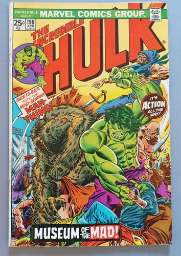 THE INCREDIBLE HULK #198, VG, MARVEL COMICS, BRONZE, VALUE STAMP ...
