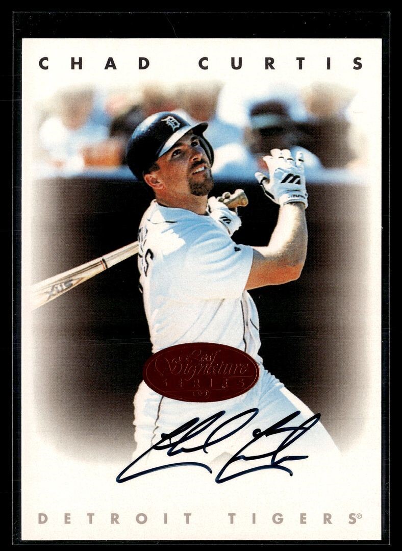 1996 LEAF SIGNATURE SERIES AUTO CHAD CURTIS TIGERS | eBay