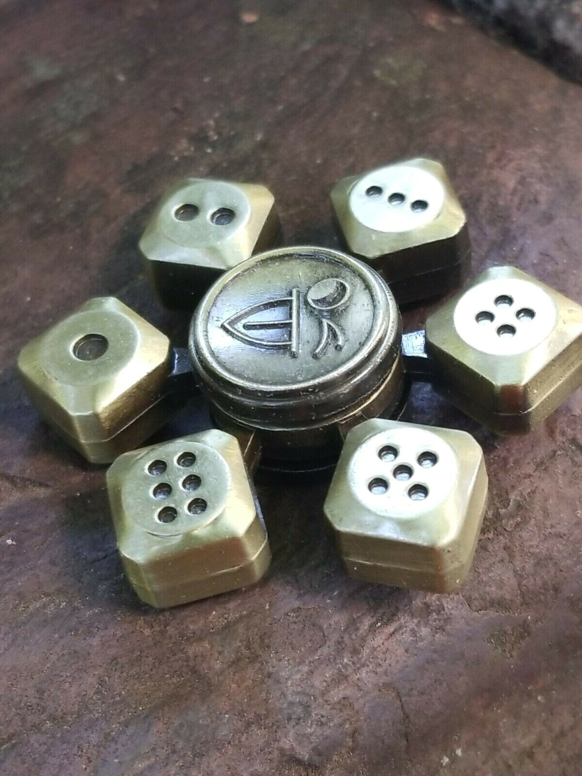 Craps Dice Metal Hand Fidget Spinner Bones, Casino, Good Luck Adult ...