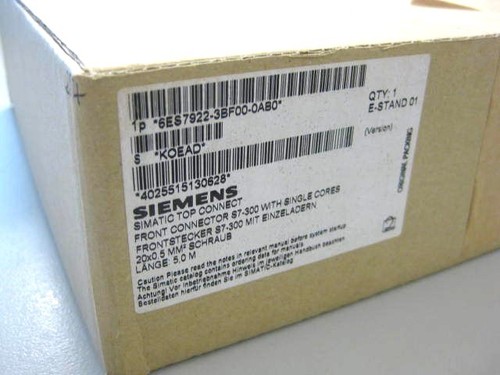Siemens Simatic S7-300 Front Connector with Single Cores 6ES7922-3BF00 ...