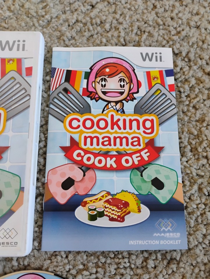 Cooking Mama Cook Off Wii Complete CIB w/ Box & Manual - Tested - Free ...