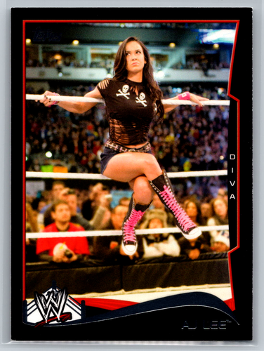 AJ Lee 2014 Topps WWE Black Parallel #1 Diva Border SP | eBay