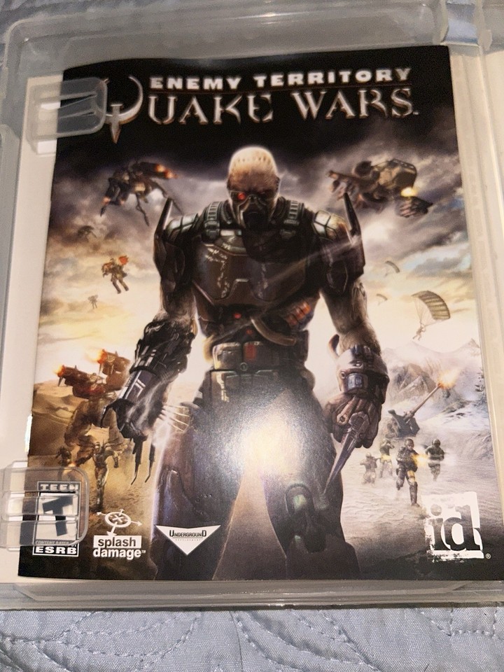 PS3 “Enemy Territory Quake Wars” Manual, Game & Case Were Well-cared ...