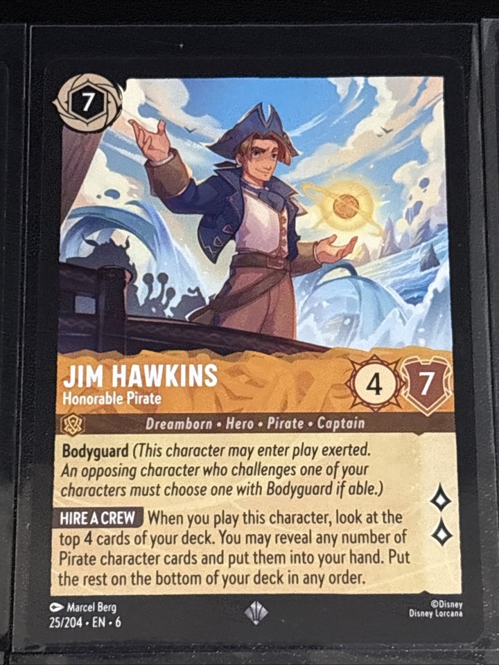 Disney Lorcana Treasure Planet Theme 6 Card Lot Jim Hawkins/John Silver ...