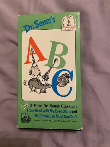 Dr. Seuss’s ABC VHS I Can Read + 2 More Classics Mr. Brown Tested EUC ...