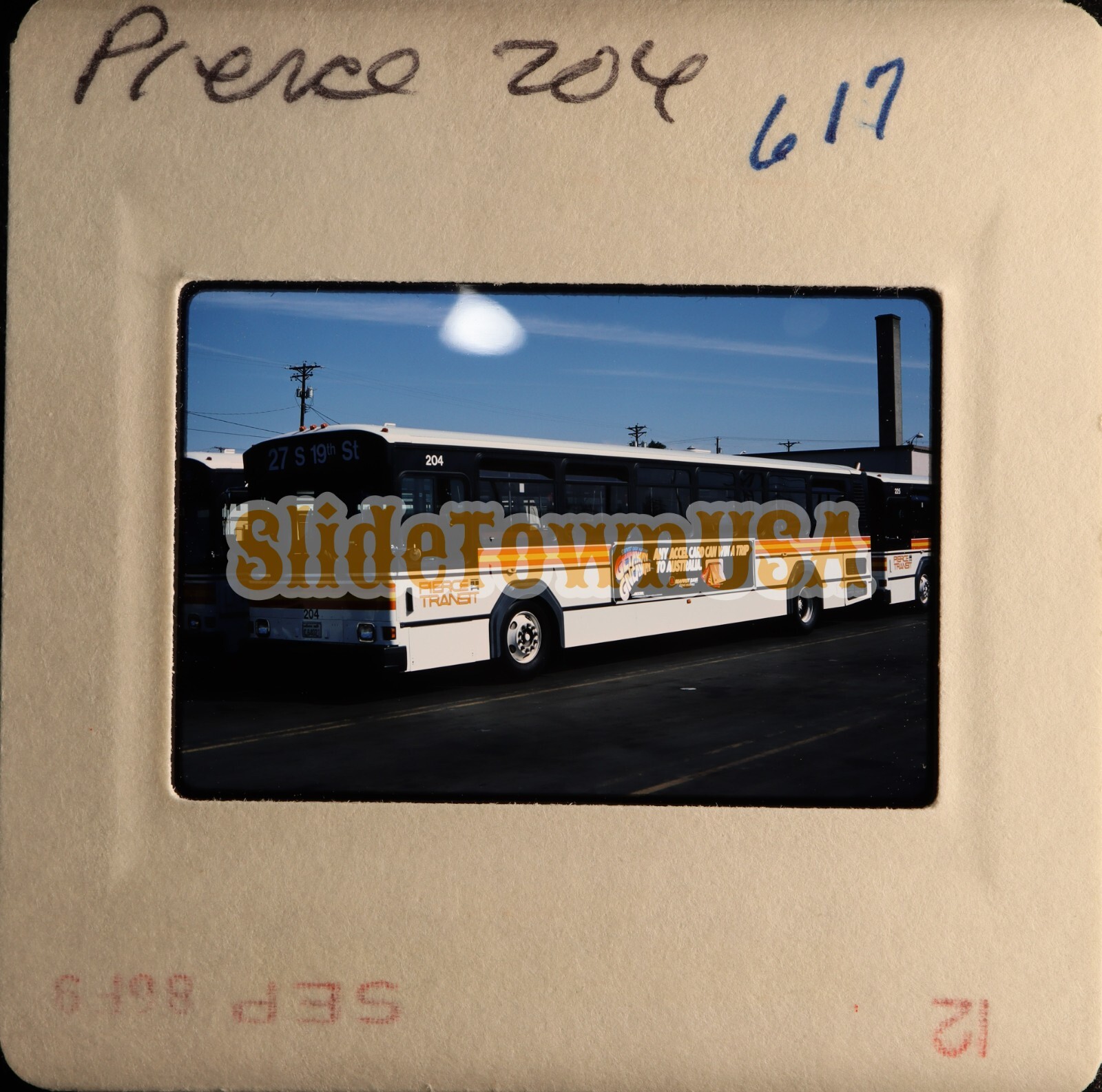 Vtg 1986 Bus Slide 204 Pierce Transit Seattle Washington X4A044 | eBay