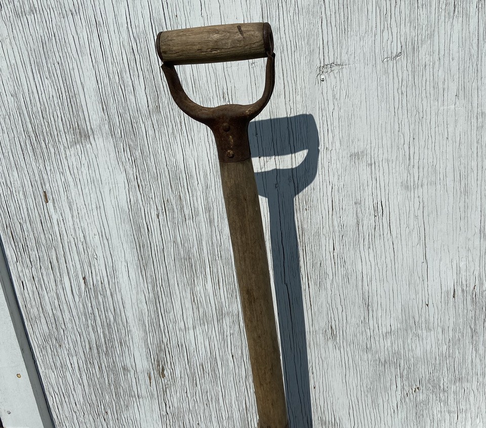 ANTIQUE PRIMITIVE FARM TOOL 10 TINE CAST IRON PITCH FORK HAY /STONE ...