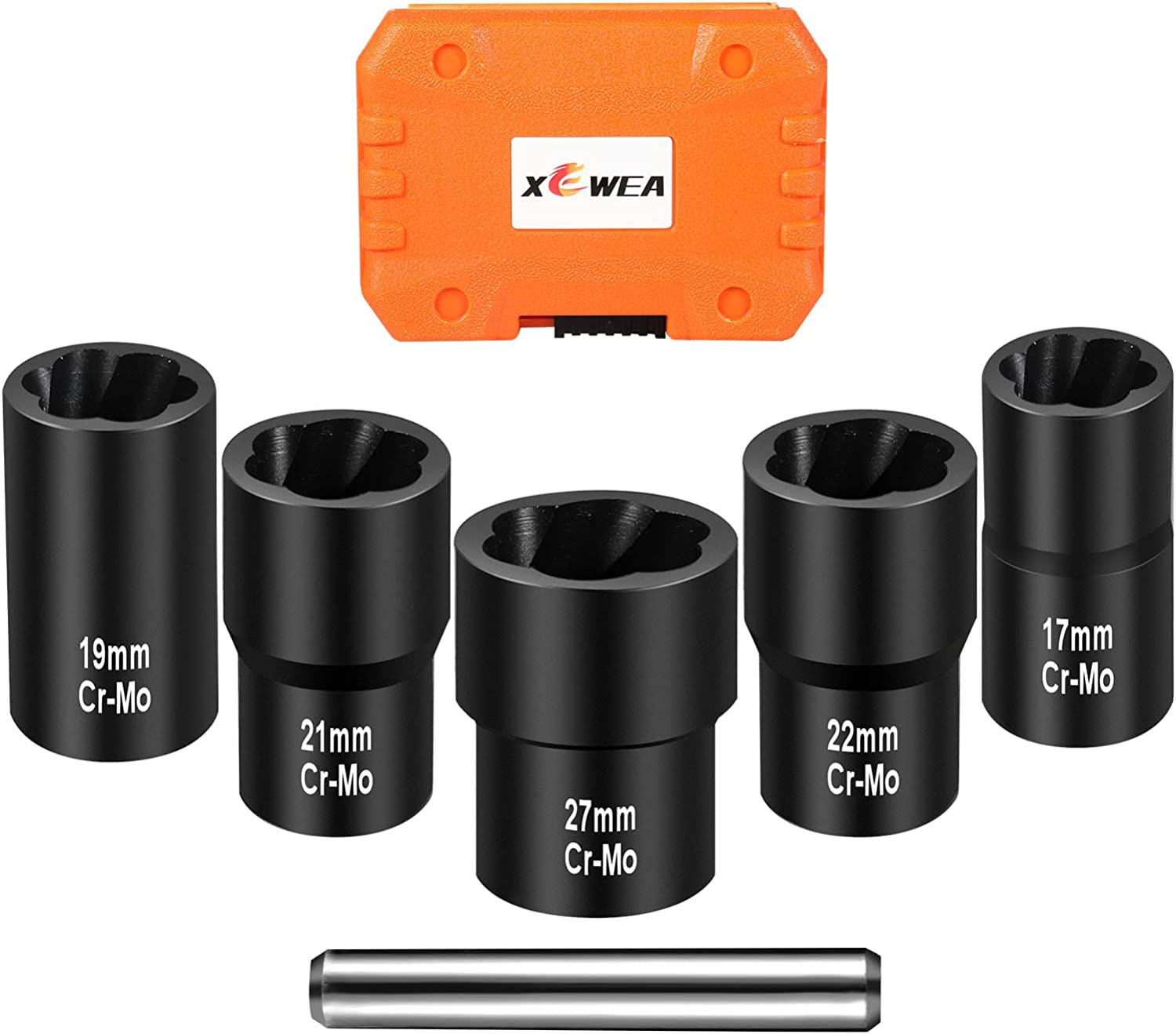 Stripped Bolt Extractor Impact Socket Set 6 PCS Damaged Bolt Remover ...