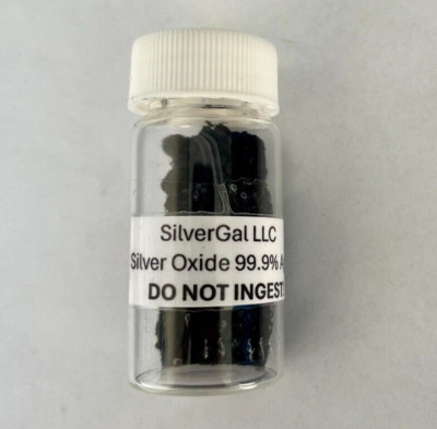 5 g Silver Oxide Ag2O metal powder 999+ High purity micron colloidal ...
