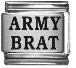 Clearly Charming Army Brat Laser Italian Charm | eBay