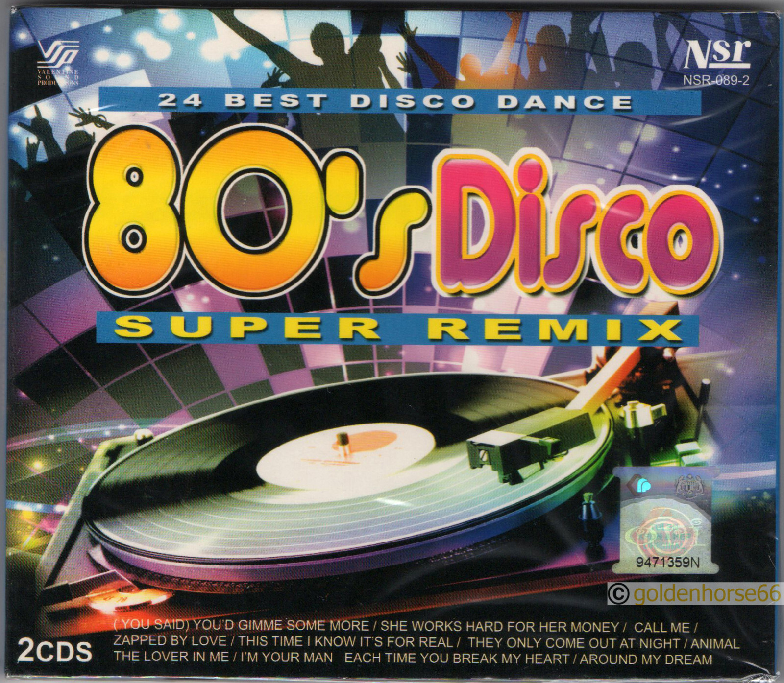 80's Disco Super Remix VSP 2 CD SET HOUSE MUSIC / DISCO DANCE KC ...