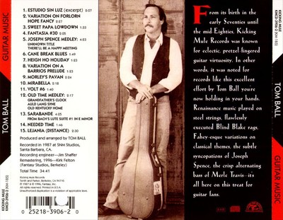 TOM BALL GUITAR MUSIC NEW CD 25218390620| eBay