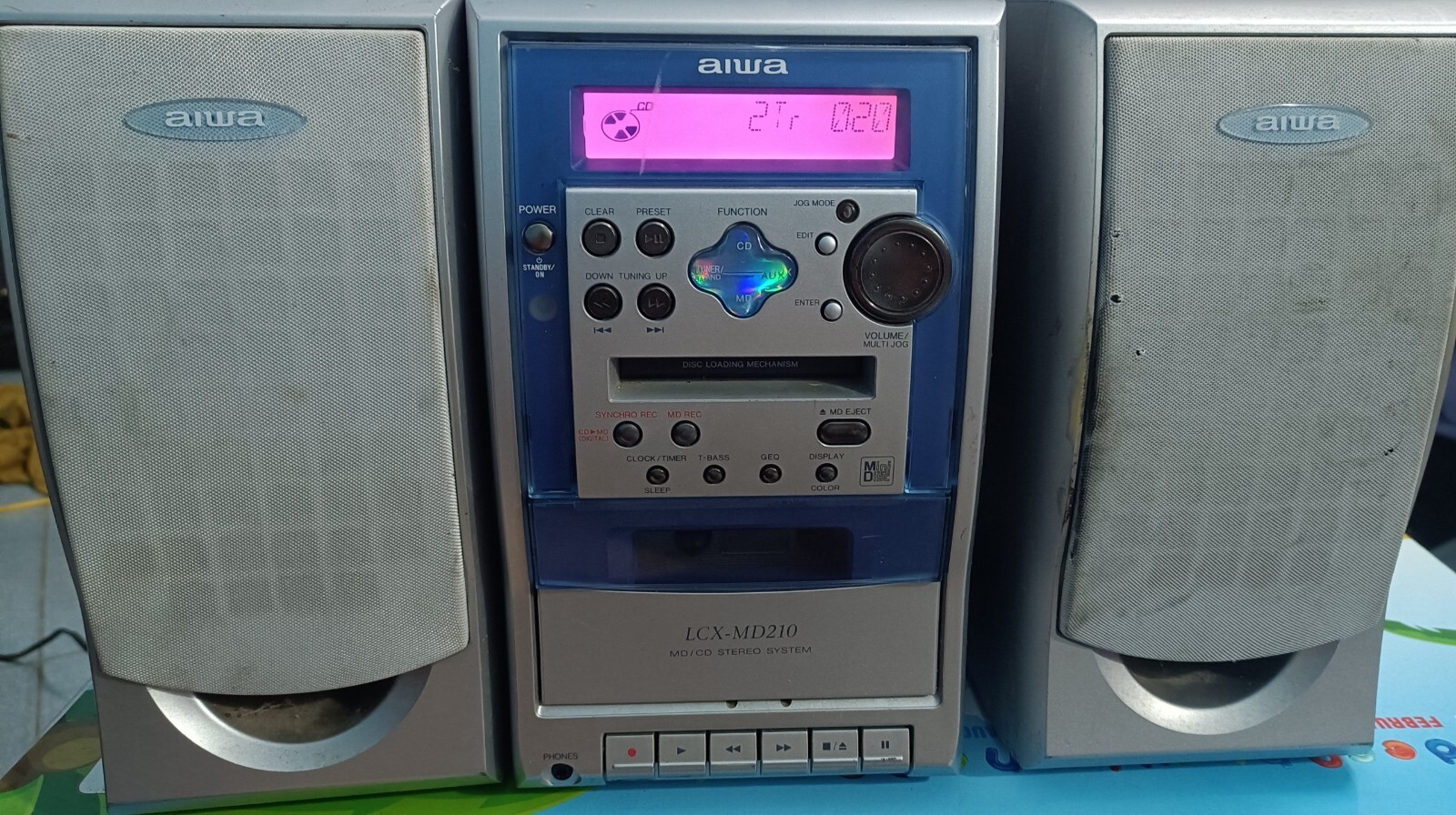 AIWA LCX-MD 210 Mini Music System- AUX/CD/MD Stereo System | eBay