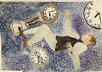 Falling Through Time - Original Watercolor Painting | eBay