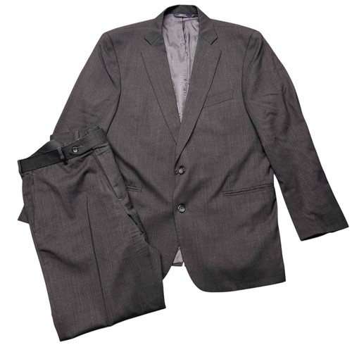 Brooks Brothers Regent Fit Estrato Wool Full Suit 42R W36 Gray Woven in ...