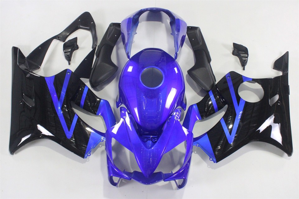 FM Injection Blue Black Tank Cover Fairing Kit Fit for Honda 04-07 ...