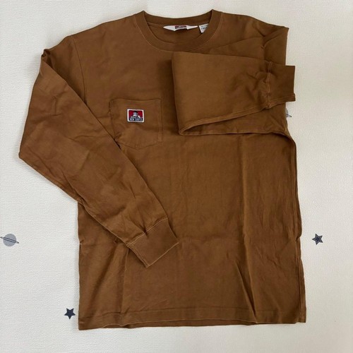 Ben Davis Brown Long Sleeve T-Shirt Cotton L Japan | eBay
