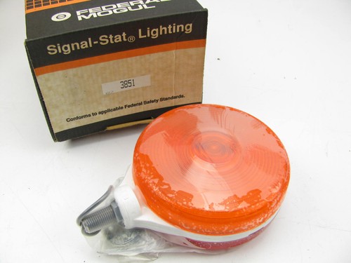 (10) Signal-stat 3851 Red Amber Pedestal Mount Truck / Bus / Marker ...