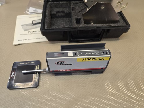 Mahr Federal Pocket Surf III Surface Roughness Gauge with Case + OEM ...