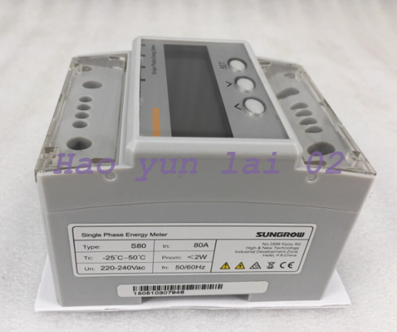 1PC SUNGROW S80 AC220V Single Phase Electronic Energy Meter Brand NEW ...